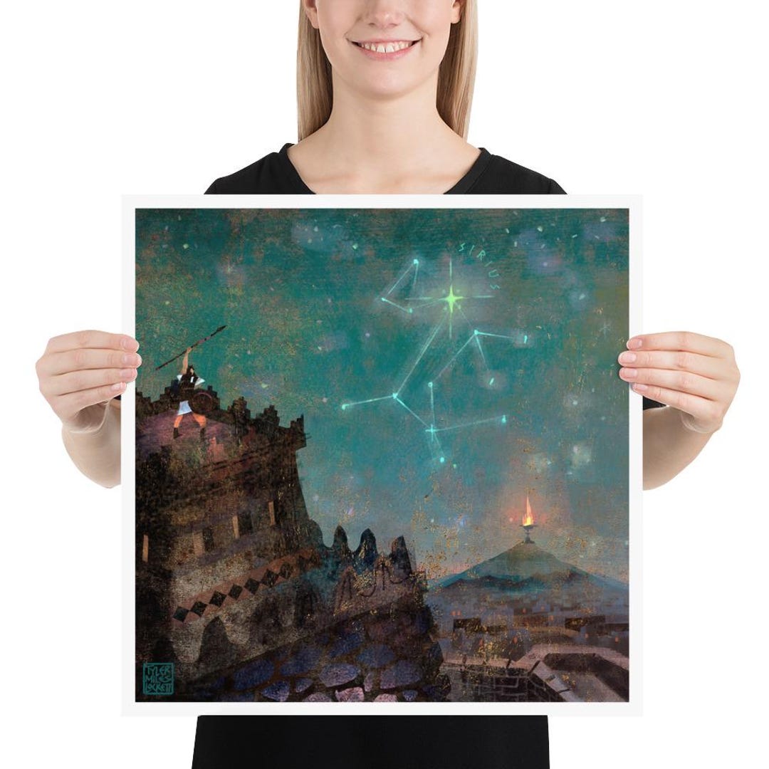 Troy Has Fallen | Art Print | Agamemnon's Signal Fire | Greek Mythology ...