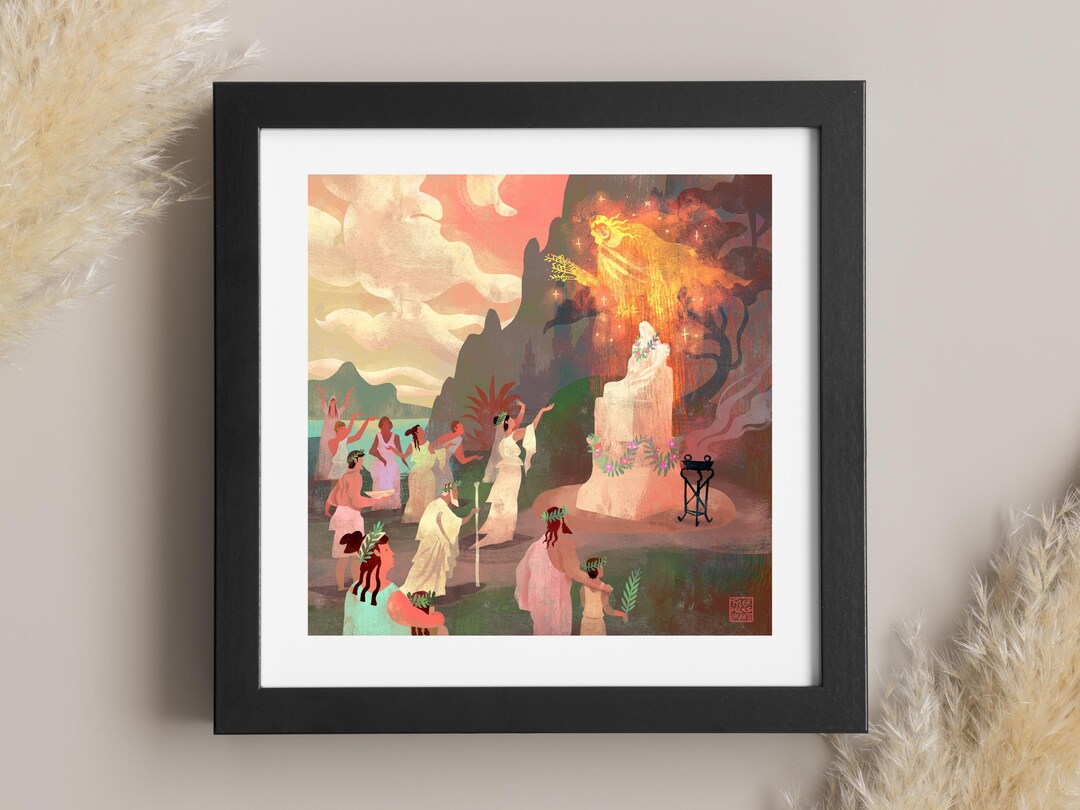 Ancient Greek Religion | Art Print | Hellenic Polytheism Art | Ancient ...