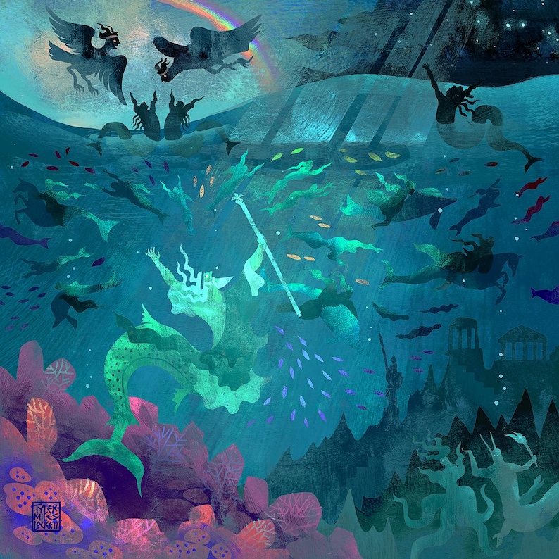 4: Pontus and the Sea Gods | Sticker | Nereus | Ancient Greece | Ocean ...