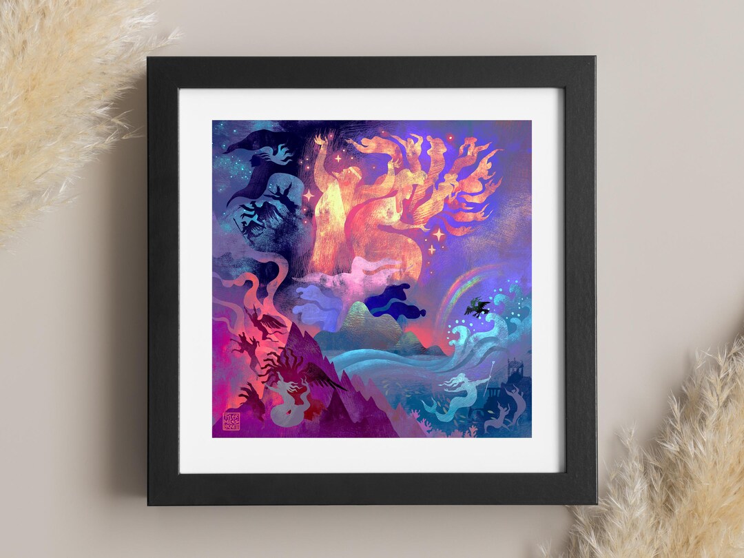 Protogenoi | Art Print | Greek Creation Myth | Cosmos Wall Decor ...