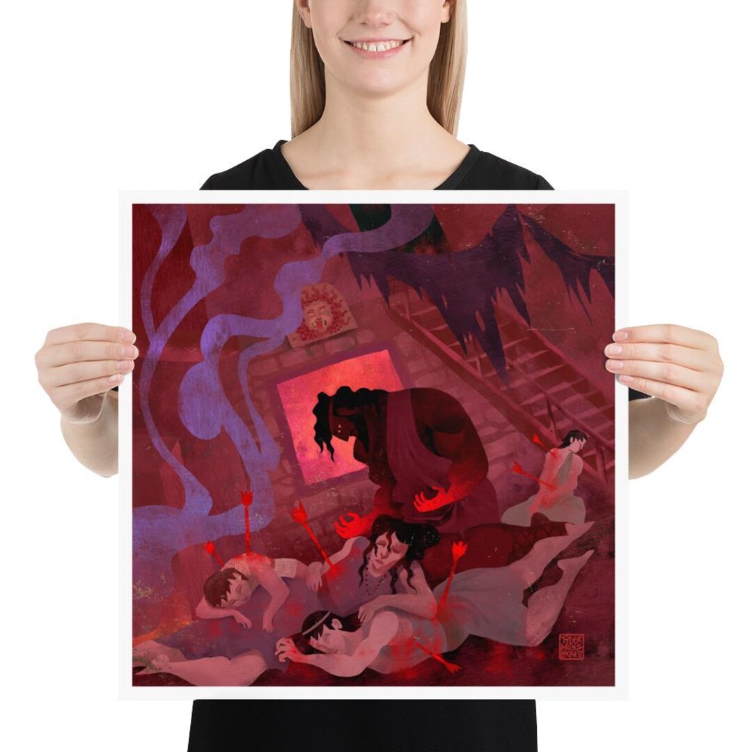 Curse of the Goddess | Art Print | Heracles' Rage | Greek Mythology ...