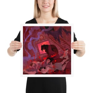 Curse of the Goddess | Art Print | Heracles' Rage | Greek Mythology ...
