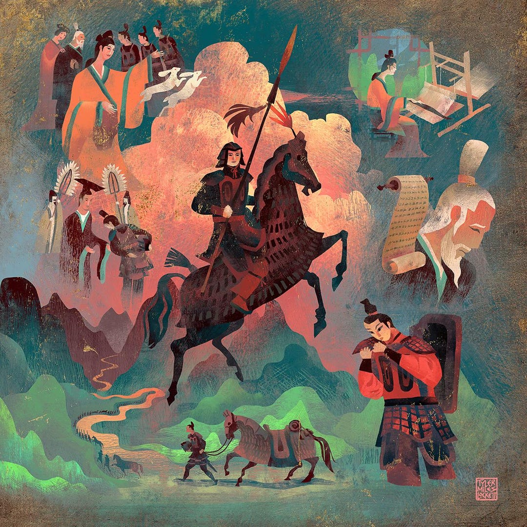 Ballad of Mulan | Sticker | Ancient China | China | Mulan | the Khan ...