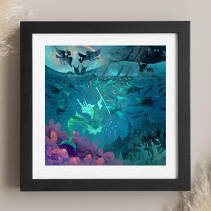 Art Print | Nereus and the Sea Gods | Greek Mythology Decor | Ancient ...