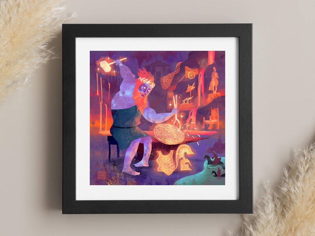 Hephaestus: God of Craftsmanship | Art Print | Greek Mythology | God of ...