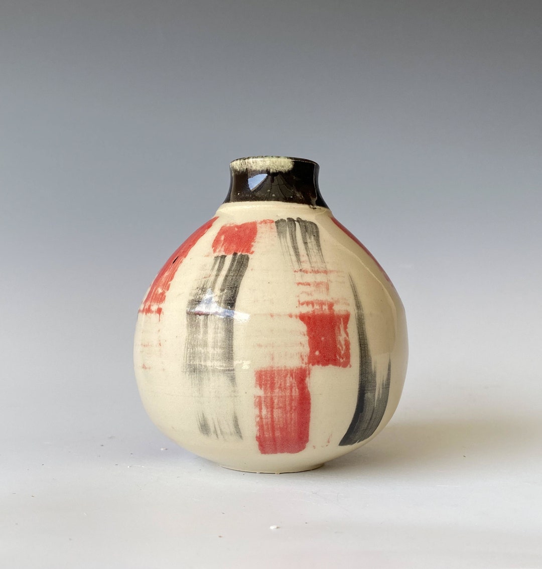 Colorama Handmade, Hand Painted Ceramic Vase, CVAPS22CO15 - Etsy