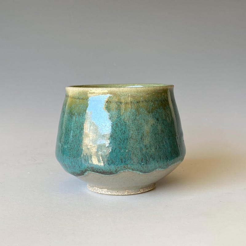 Turquoise Tea Cup - Etsy