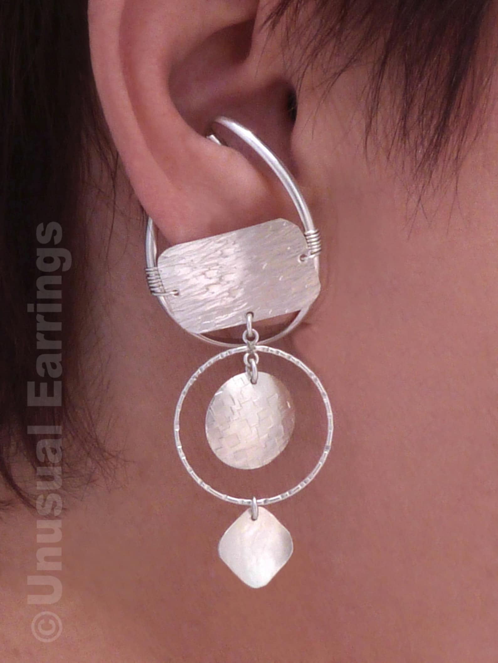 Non-pierced Earrings Sterling Silver Unpierced Earrings Ear - Etsy