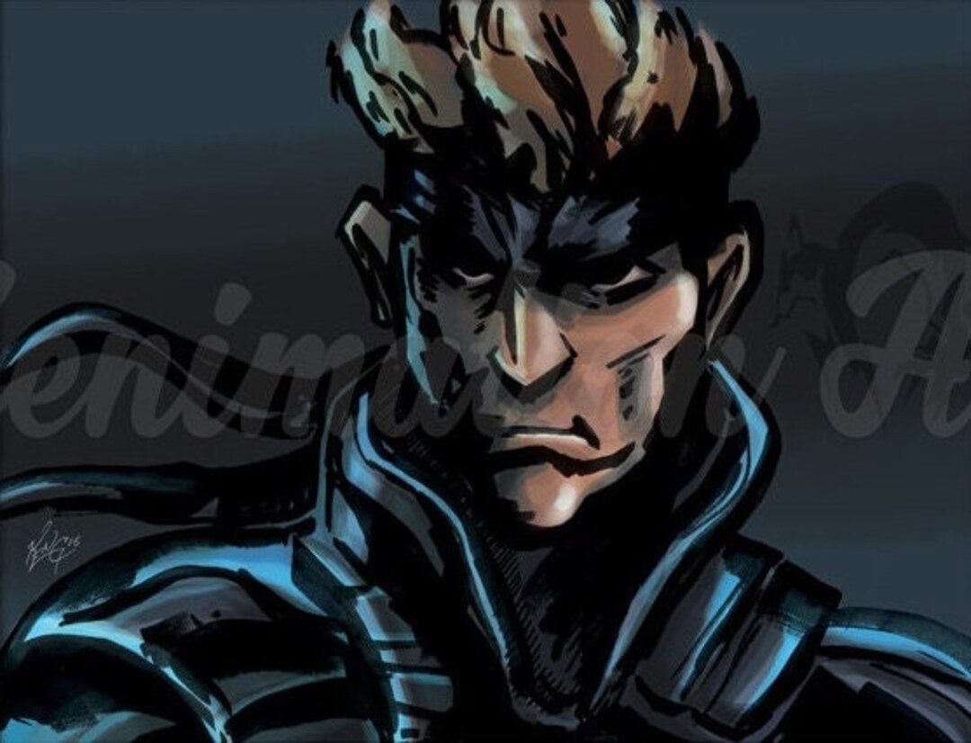 Metal Gear Solid: Solid Snake Art Print Playstation Video - Etsy