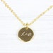 Personalized Gold Name Initial Monogram Necklace Engraved - Etsy