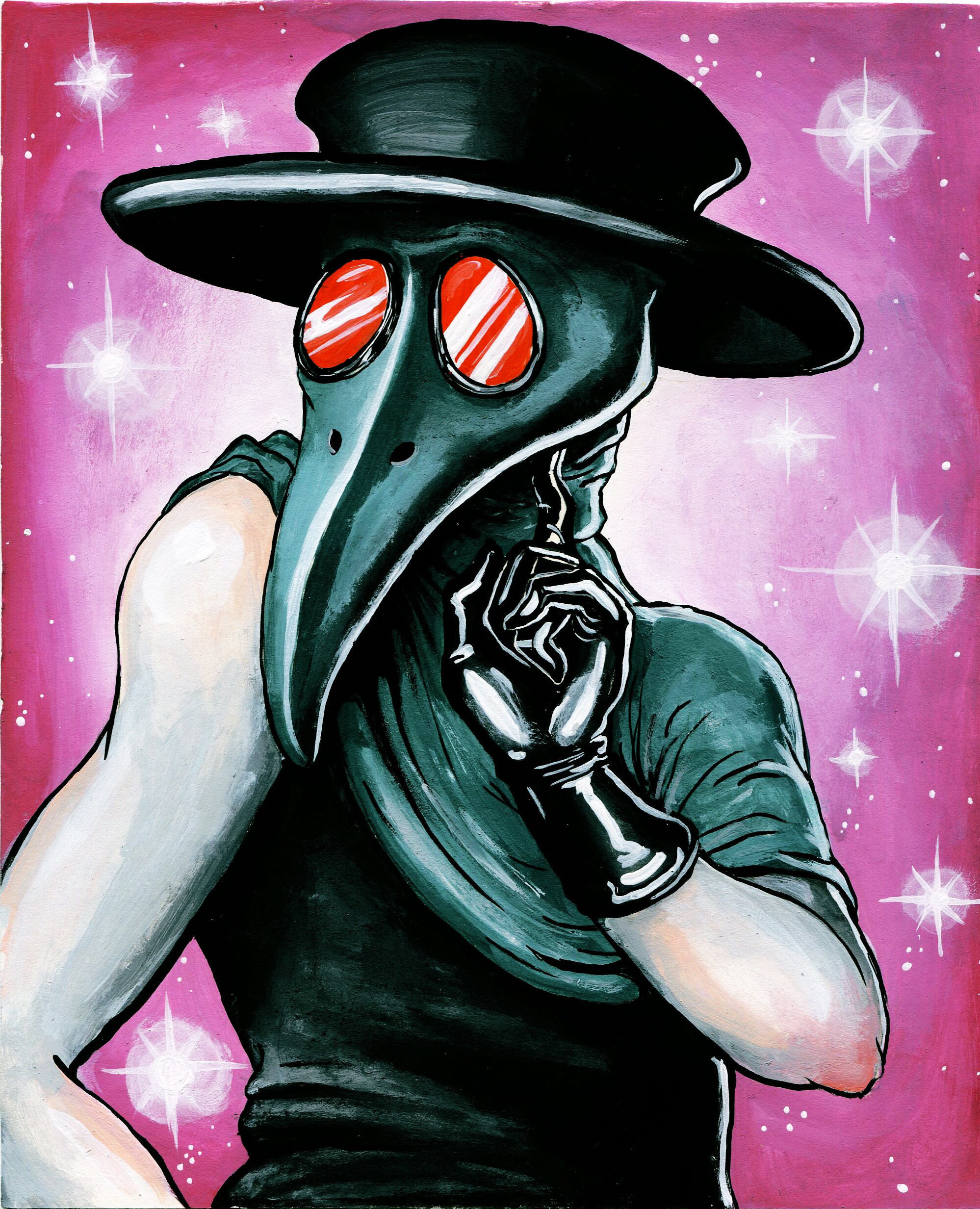 Plague Doctor Custom Print Sizes A4 A3 A2 and A1 Choose - Etsy