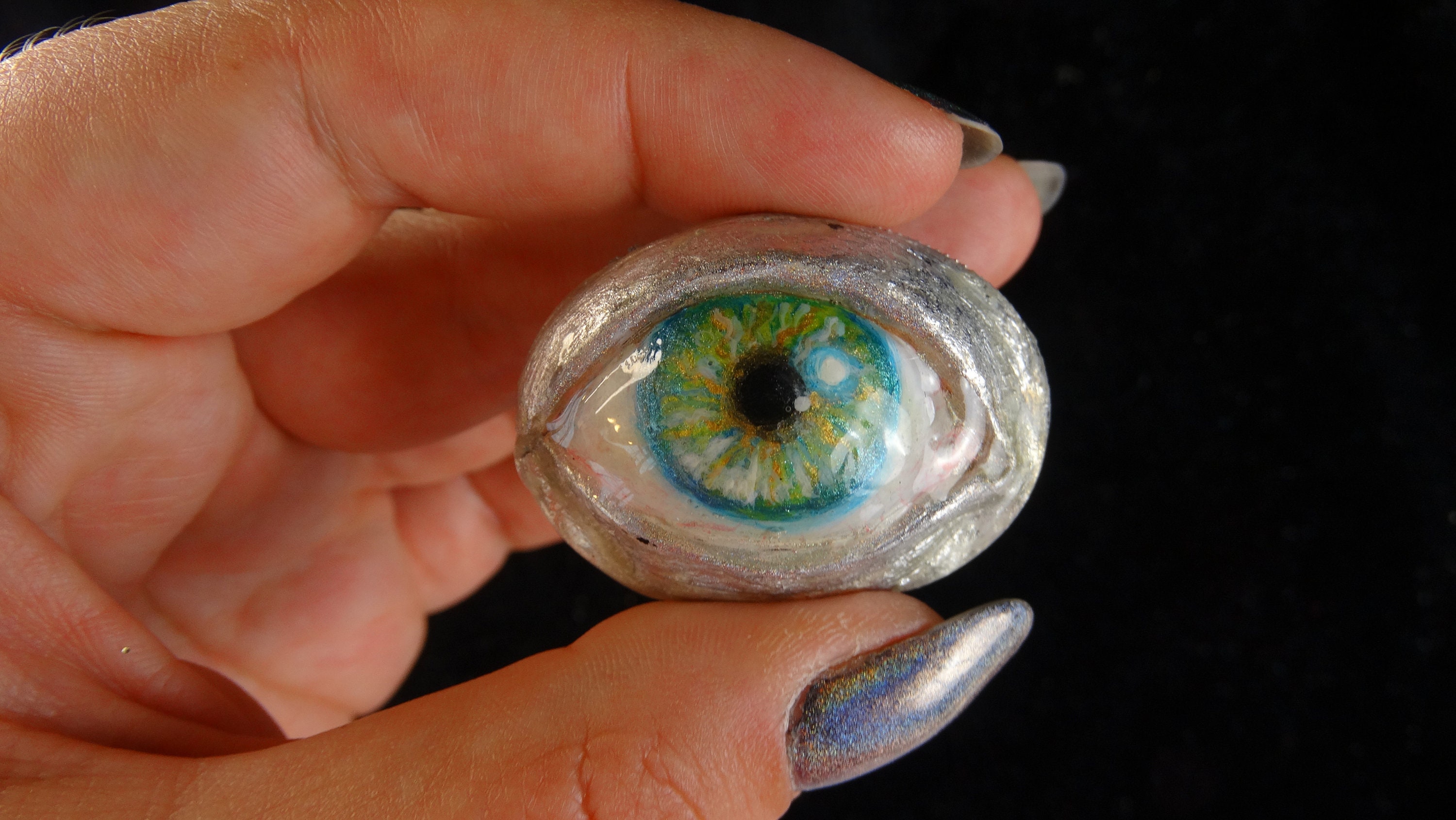 Eye Ring Realistic Eye Gothic Ring Made to Order Custom Eye - Etsy