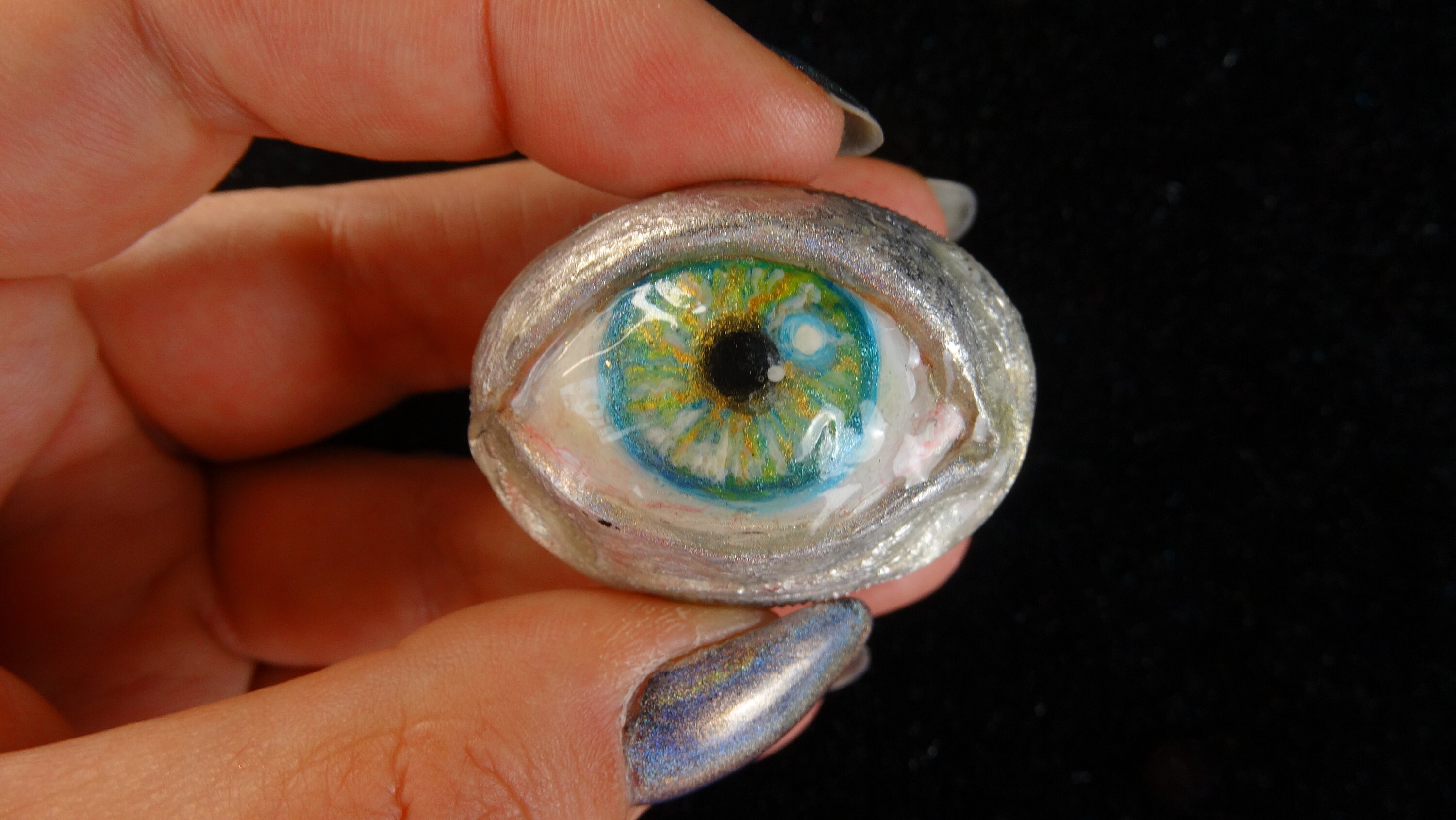 Eye Ring Realistic Eye Gothic Ring Made to Order Custom Eye - Etsy