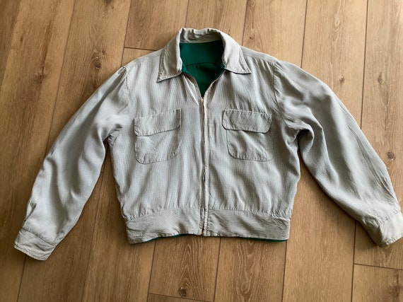 Vintage 50s RARE Reversible Ricky Jacket + Green Houn… - Gem