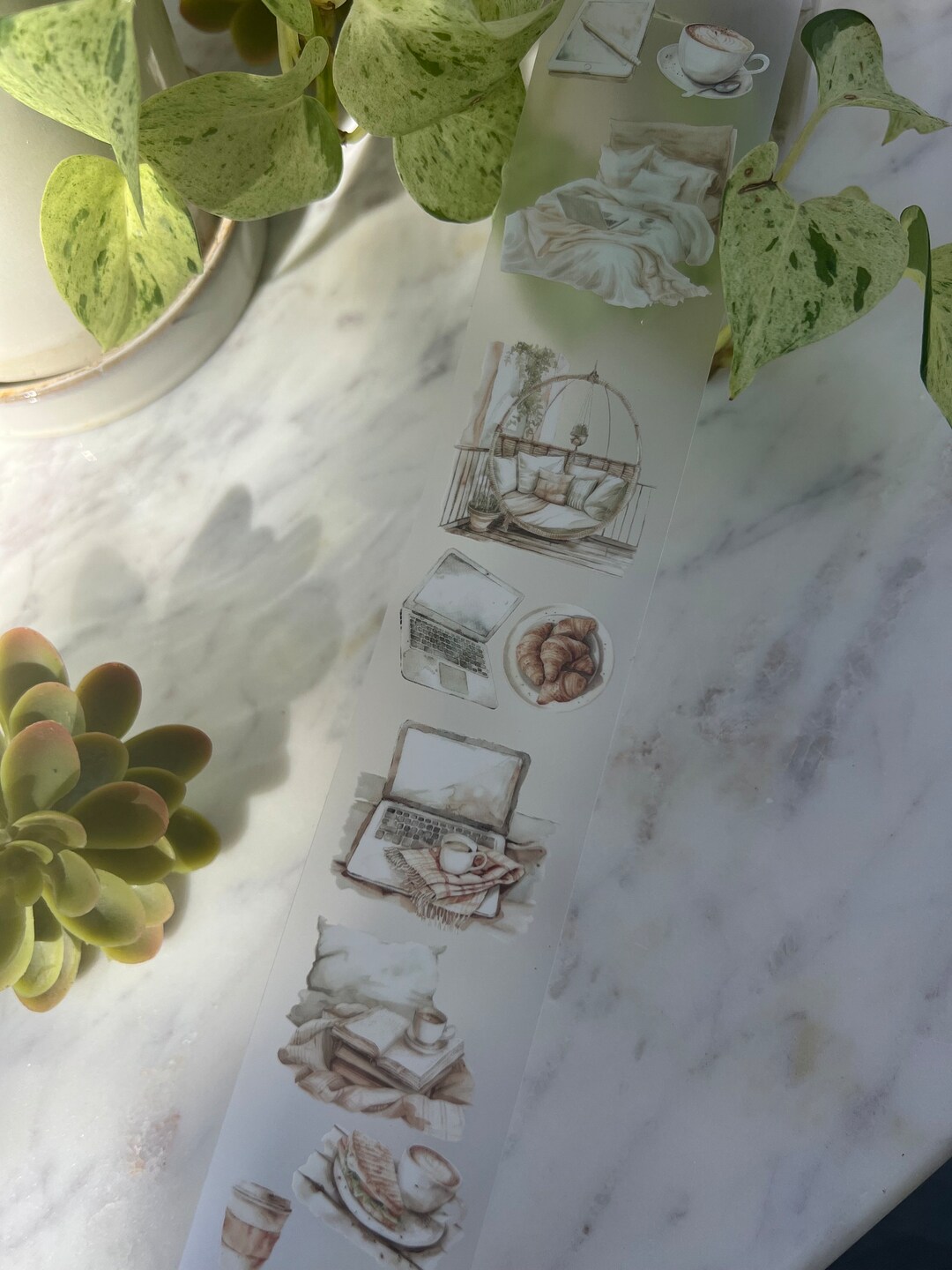 Snacks and Naps Neutral Aesthetic Planner PET Tape - Etsy