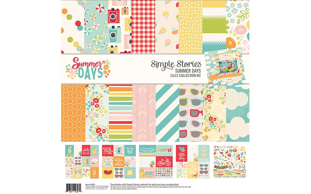 Simple Stories Collection Summer Days Collection Kit 12x12 - Etsy