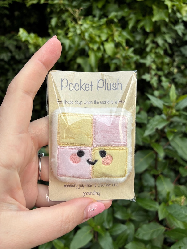 Pocket Plush - (improved Design) Battenburg Plush Fidget, Sensory ...