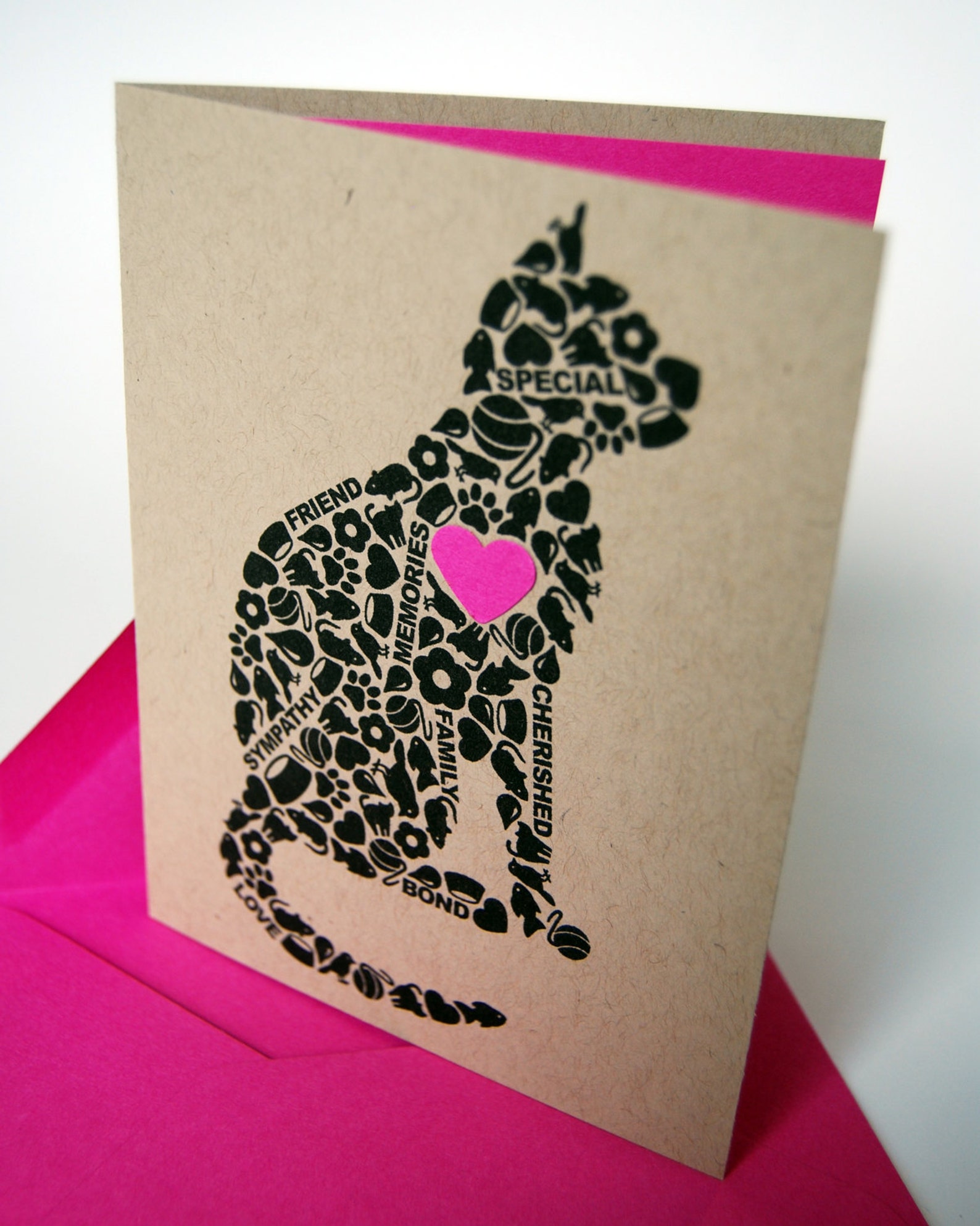 Cat Sympathy Card, Loss of Cat Card, Pet Sympathy Card - Etsy