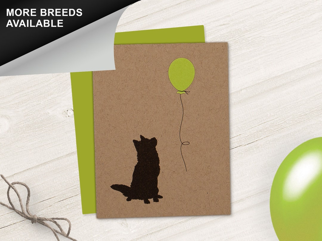Husky Birthday Card, Congratulations Card, Balloon - Etsy