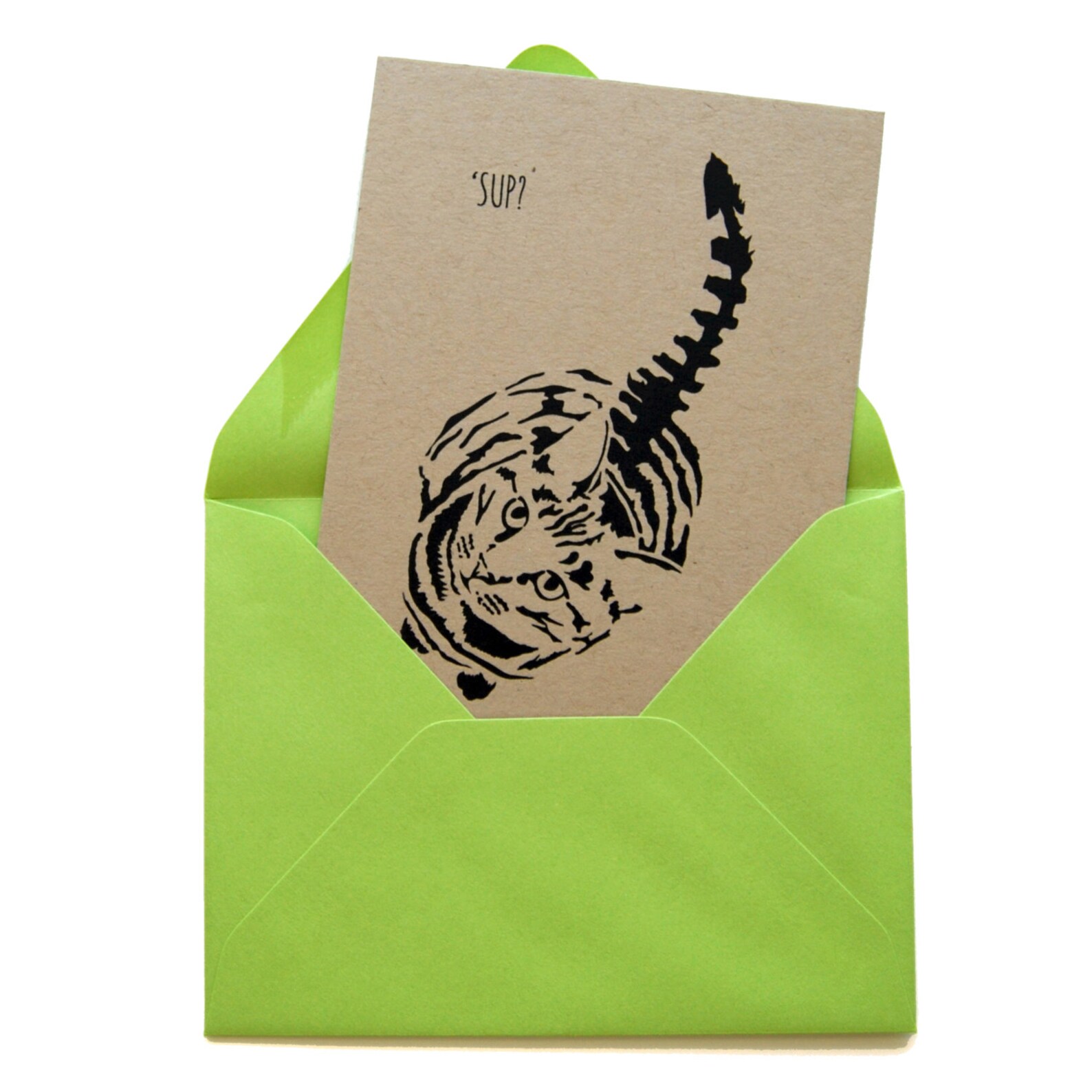 Hello Cat Card What's up Cat Card 'sup Cat Card - Etsy