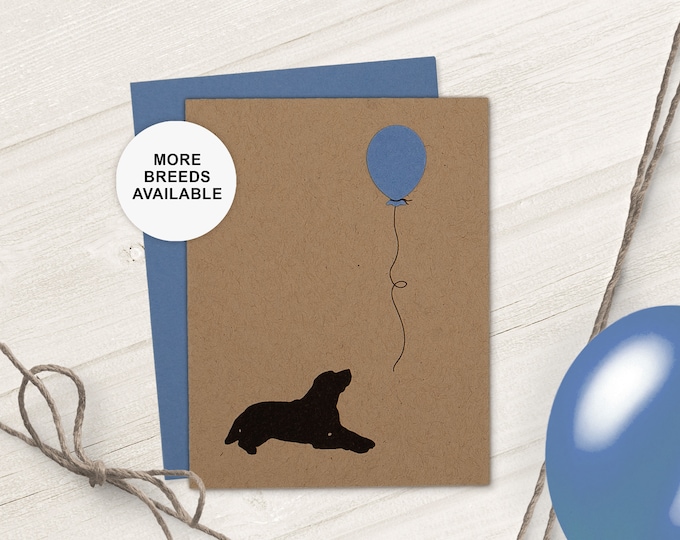 Lab Birthday Card, Congratulations Card, Balloon - Etsy