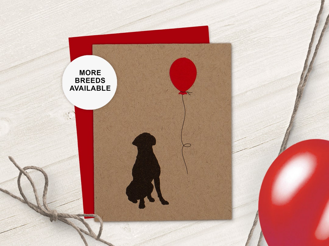 Boxer Birthday Card, Congratulations Card, Balloon - Etsy