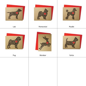 German Shepherd Christmas Card, Dog Holiday Card, Holiday Icons Card ...