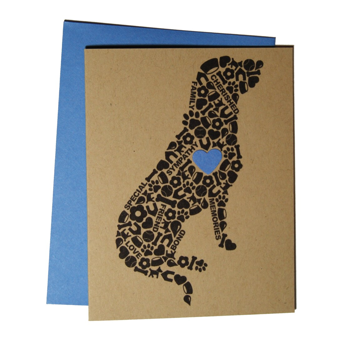 Dog Sympathy Card, Loss of Dog Card, Pet Sympathy Card - Etsy