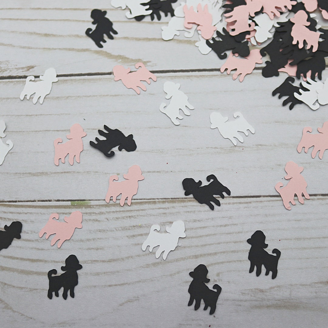 Poodle Confetti Party Animal Dog Confetti 80 Pcs. Kids Party Shower Pet ...