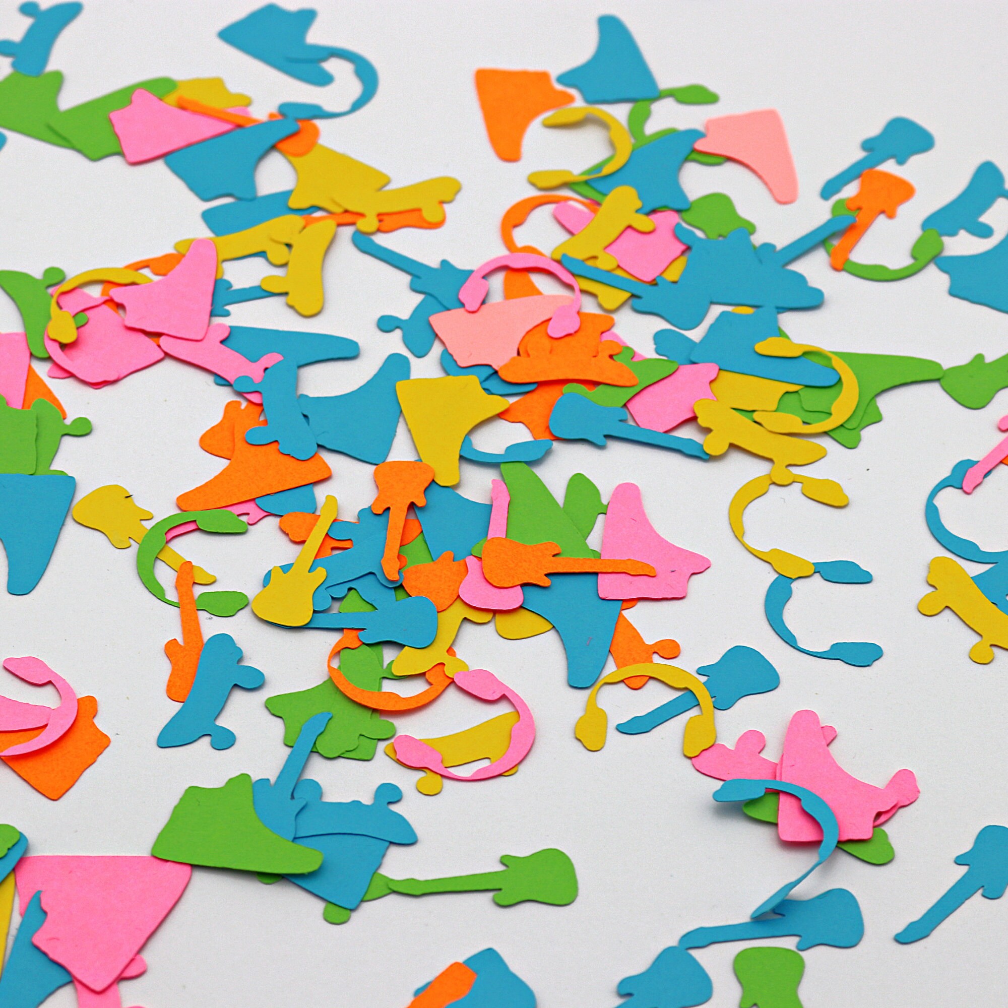 I Love the 80's Neon Confetti 80's Icons 80pcs. | Etsy