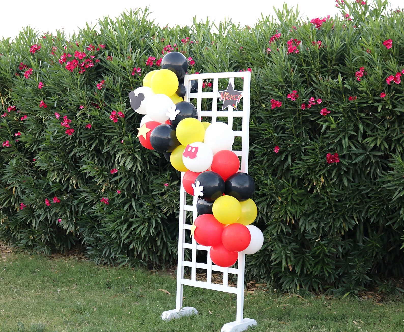 Mickey Mouse Balloon Garland With Mickey Icons and Mickey Star - Etsy