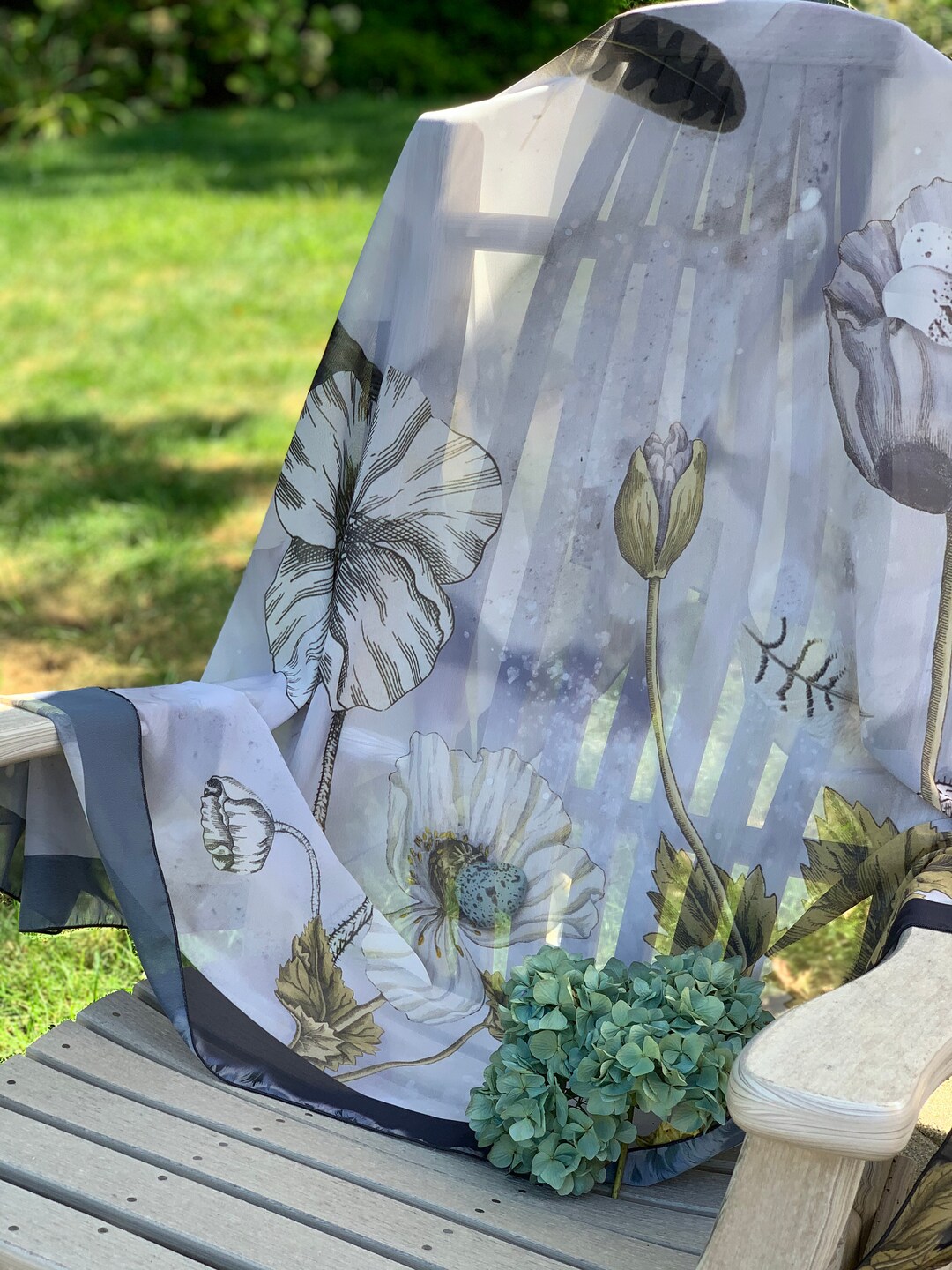 Bird Print Scarf Art Scarf Bird Shawl Bird Accessories - Etsy