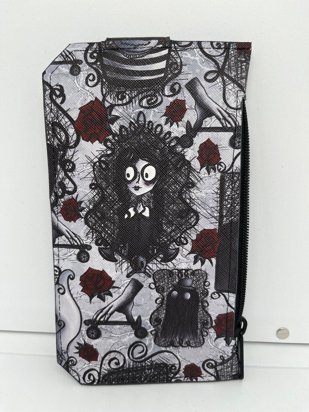 Wednesday Addams Purse Pal, or Morticia Addams, Card Holder, Zippered ...