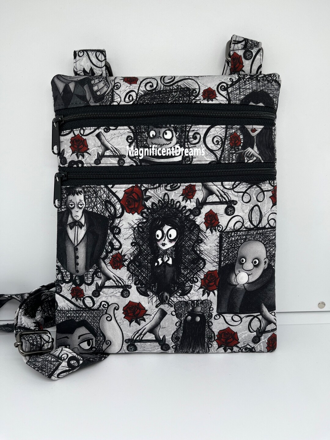 Wednesday Addams Crossbody Grab and Go Bag, Small Crossbody Bag, Purse ...