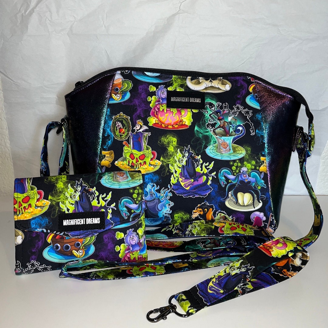 Disney Villains Crossbody Purse and Matching Small Wallet Set ...