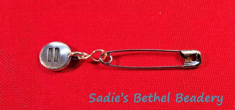 Safe Person Pin with sharp point in gold or silver finish with | Etsy