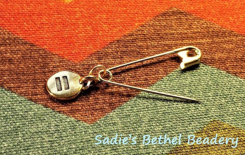 Safe Person Pin With Sharp Point in Gold or Silver Finish With - Etsy