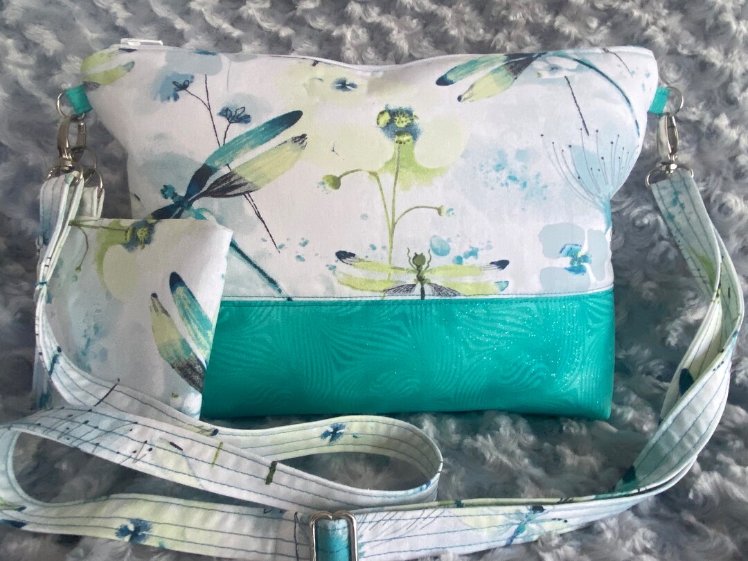 Dragonfly Print Crossbody Purse/ Dragonfly Print Hipster Purse ...
