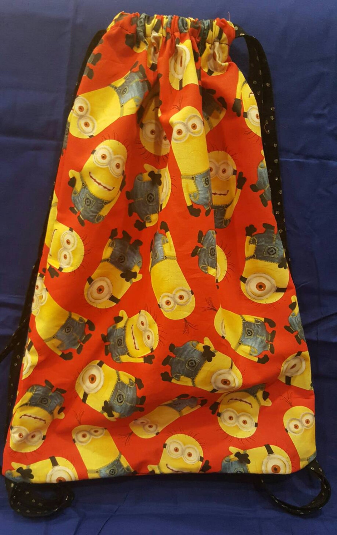 Minions/despicable Me/back Pack/handmade Child's Minion Drawstring Bag ...