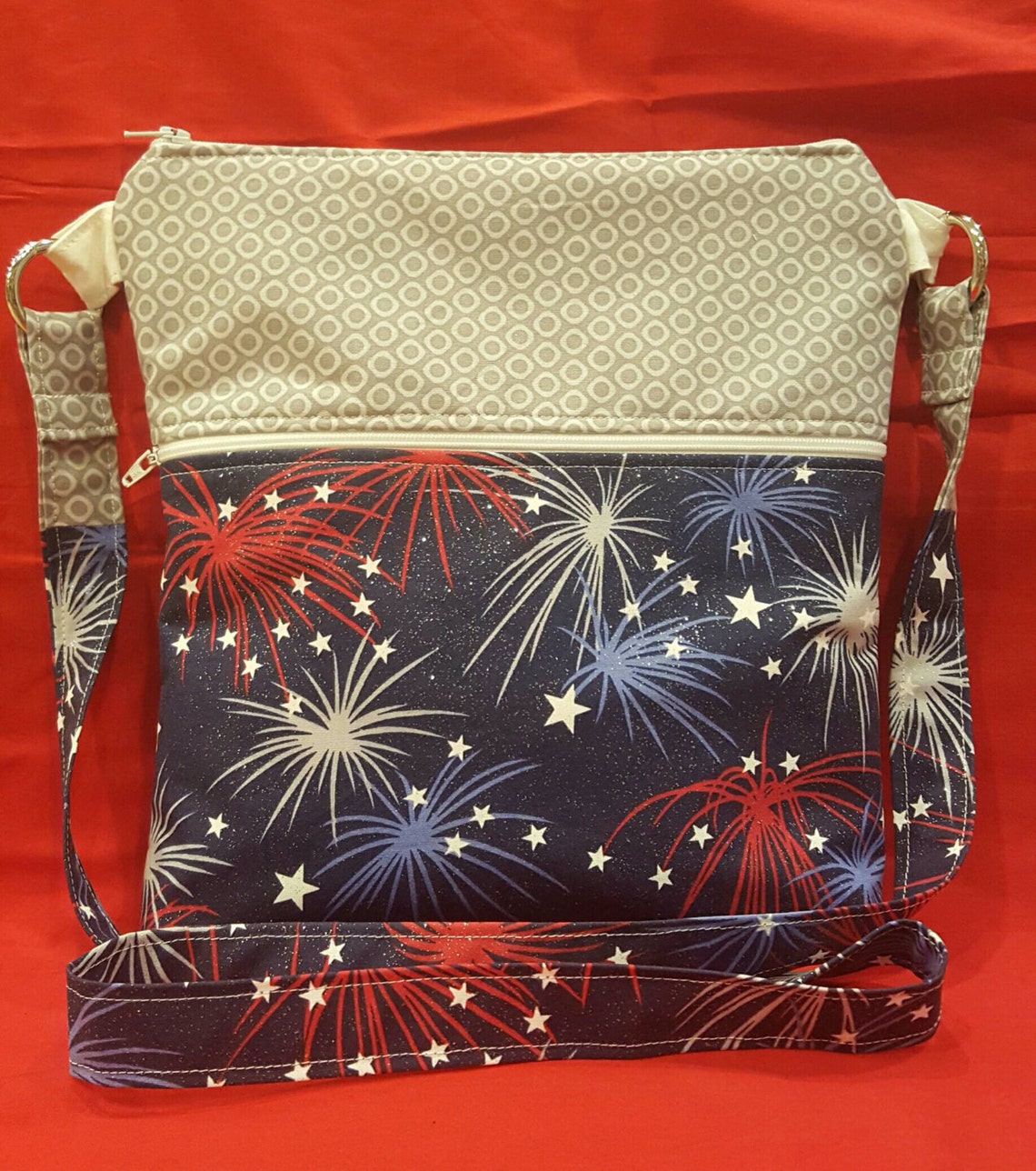 Handmade patriotic Crossbody Purse Red, White and Blue - Etsy Ireland