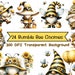Watercolor Bumble Bee Gnomes Clipart Bundle, Honey Bee Gnomes Png, Cute ...