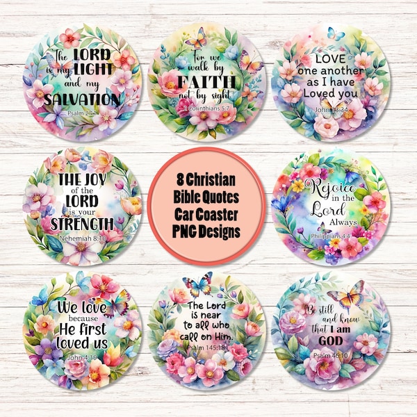 Christian Car Coasters Svg - Etsy
