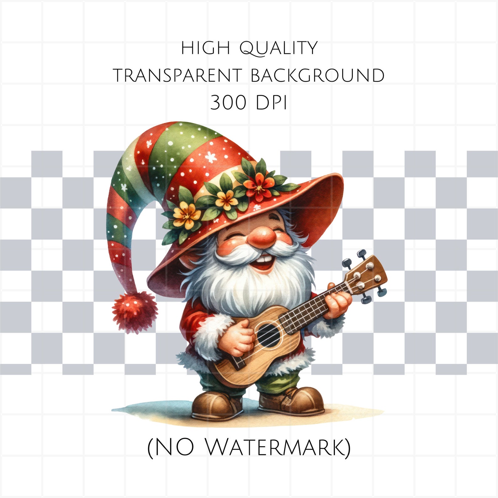 Watercolor Musician Gnomes Clipart Bundle, Music Gnomes Png, Whimsical ...