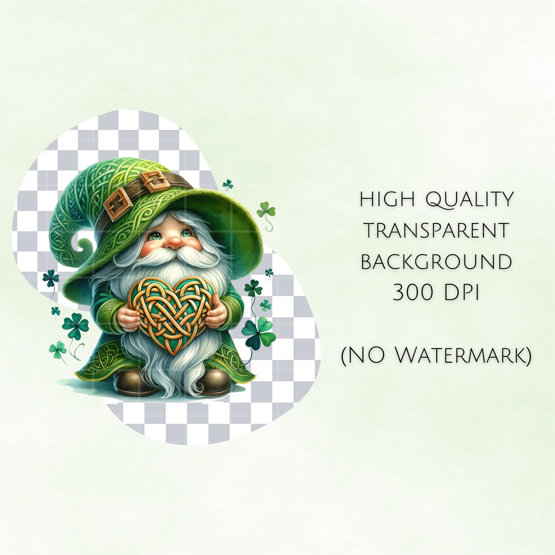 Watercolor St Patricks Day Gnomes Clipart Bundle, Cute St Patrick Day ...