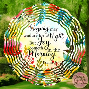 Christian Wind Spinner PNG, Bible Verse Wind Spinner Sublimation Design ...