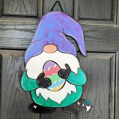 Easter Gnome Easter Bunny Gnome Easter Bunny Easter Door - Etsy