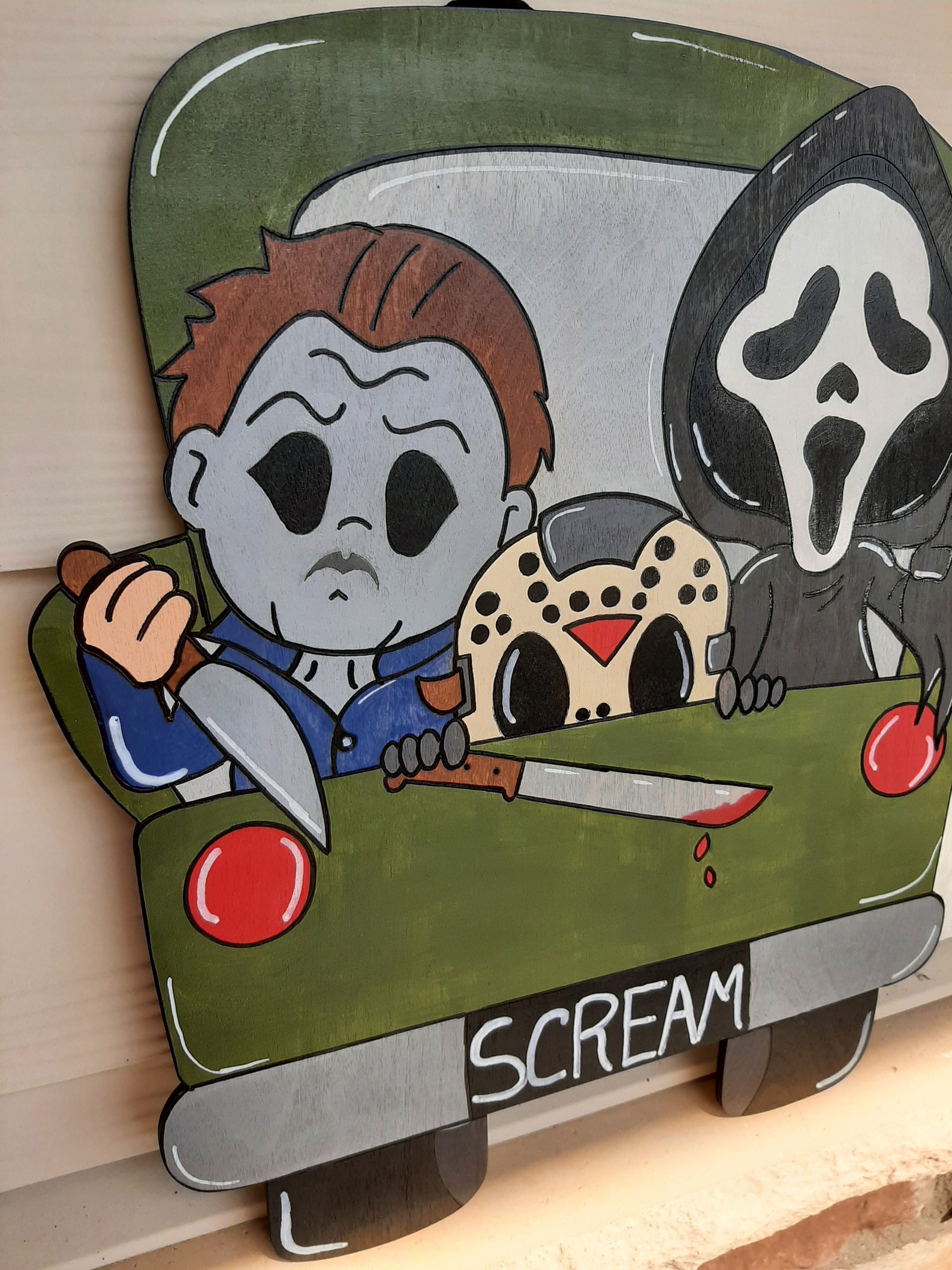 Halloween Character Horror Truck Door Hanger - Etsy