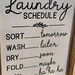 Laundry Schedule Sign Funny Laundry Sign Farmhouse Laundry - Etsy