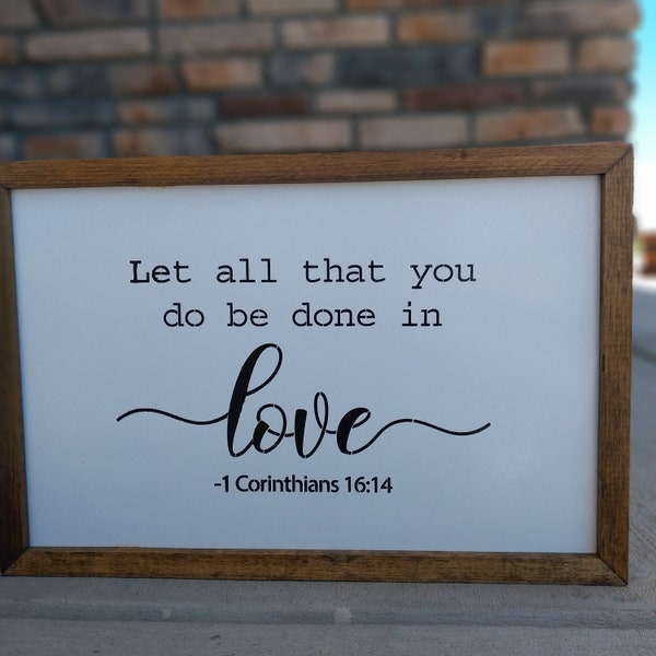 1 Corinthians 16 14 - Etsy