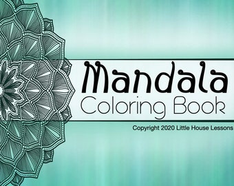 Mandala Art Therapy Stress Relief Coloring Book - Etsy